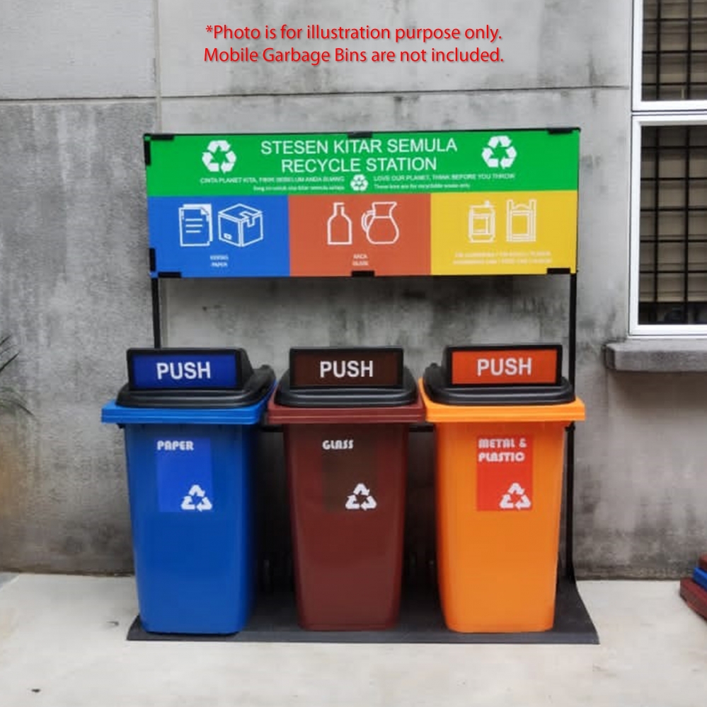 120L/240LRecycle Station Platform - Top Bins