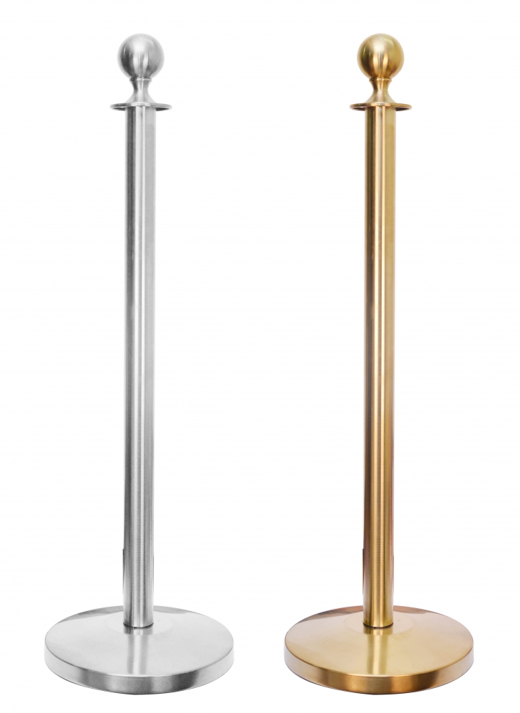 Velvet Type Q-Up Stand C/W Round Head (Stainless Steel, Gold ...
