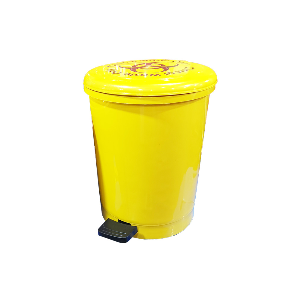 18L Clinical Waste Pedal Bin - Round | Biomedical Bin - Top Bins
