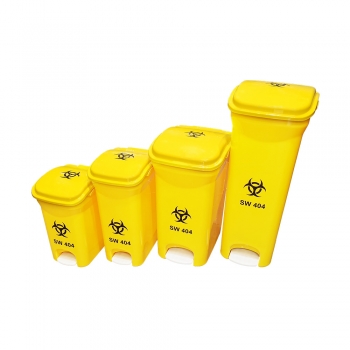 12L/15L/30L/40L Clinical Waste Pedal Bin - Rectangular | Biomedical Bin - Top Bins