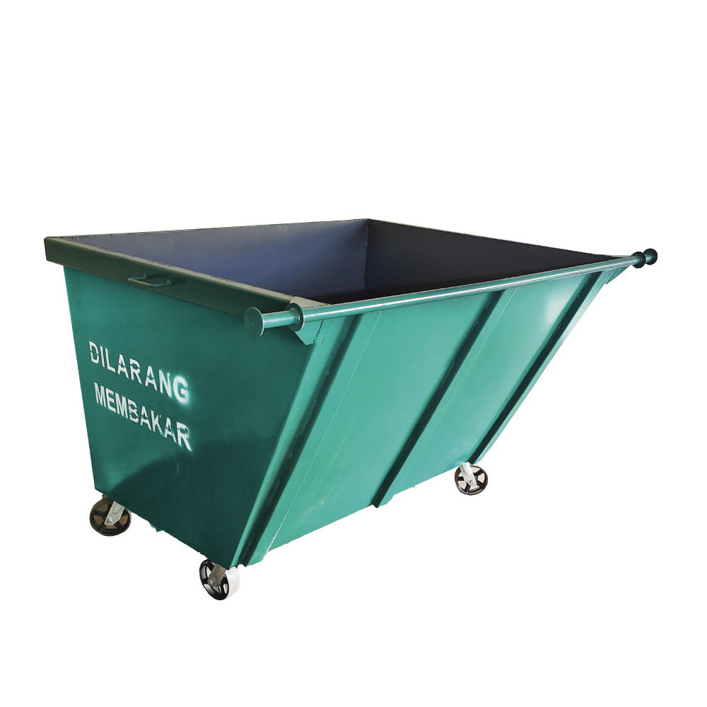 1500L Metal Leach Bin 4-Wheel - Top Bins