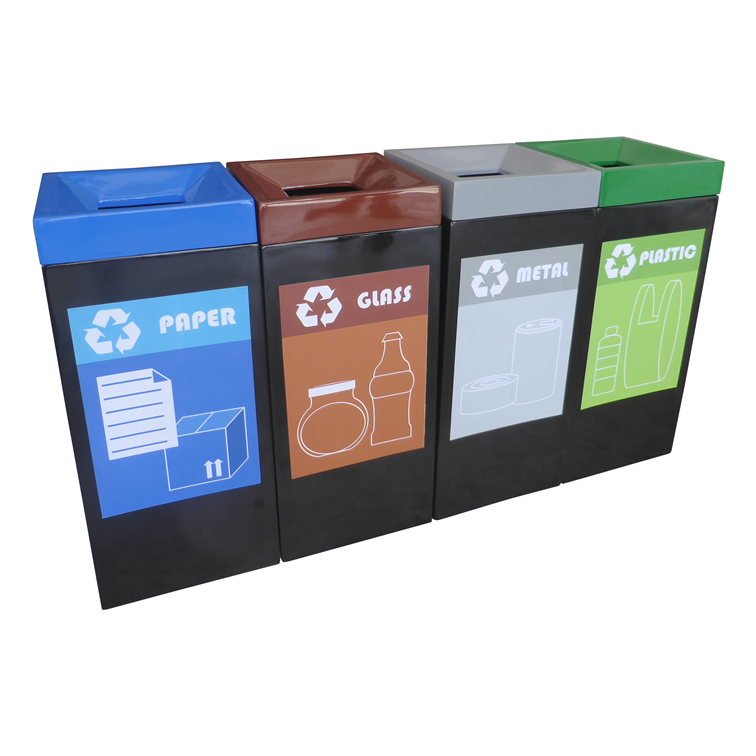 Mountain FC 80 Recycle Bin 4-in-1 | Plastic Bin - Top Bins