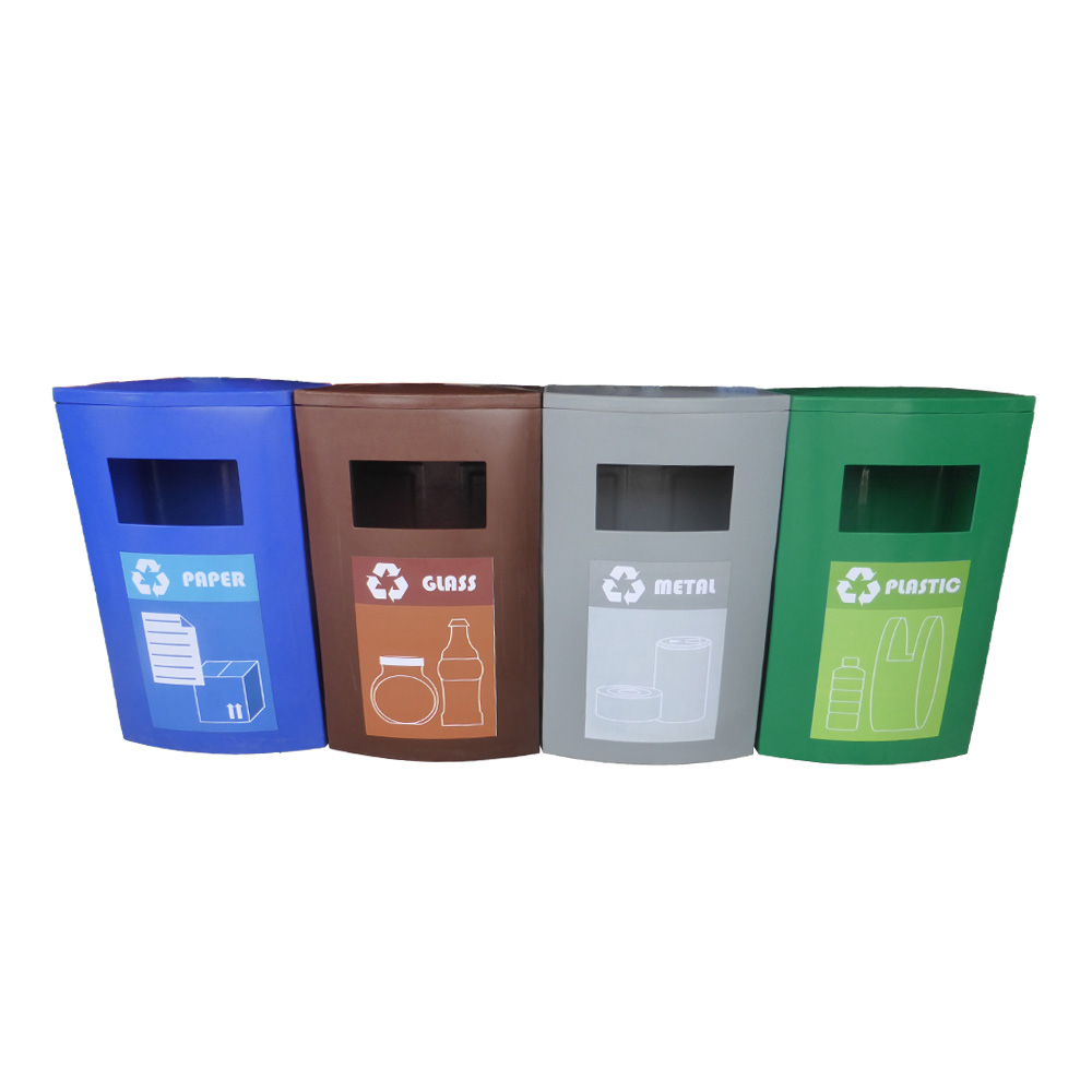 Initial FT 120 Recycle Bin 4-in-1 | Four Compartment Waste Bin with Bag ...