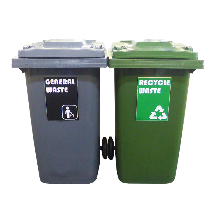 240L|M2W| Recycle Mobile Garbage Bin 2-in-1W