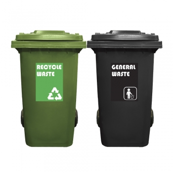 240L|M2W| Recycle Mobile Garbage Bin 2-in-1W