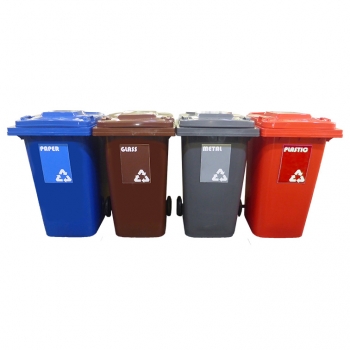 240L|M4| Recycle Mobile Garbage Bin 4-in-1