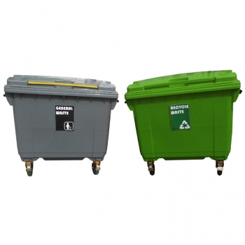 660L|M2W| Recycle Mobile Garbage Bin 2-in-1W