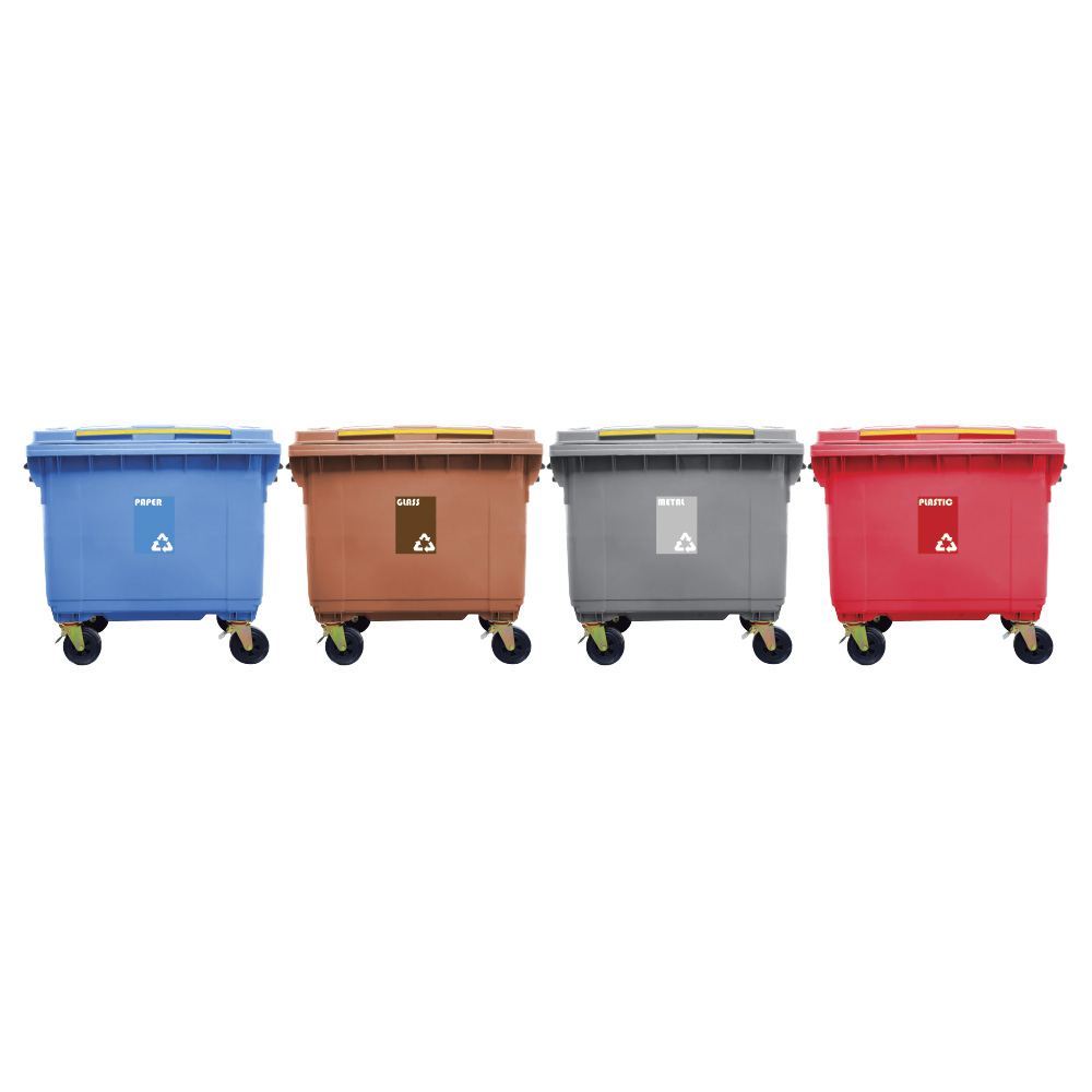 660L|M4| Recycle Mobile Garbage Bin 4-in-1