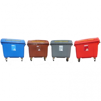 660L|M4| Recycle Mobile Garbage Bin 4-in-1